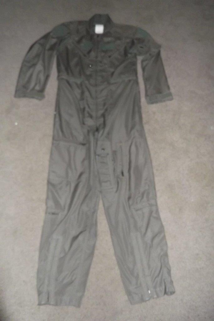 Flight Suit 42L Long Military Coveralls Overalls USAF Army Mens Fly 253 ...