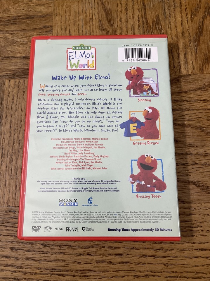 Sesame Street Elmos World Wake Up With Elmo DVD 74645426891| eBay