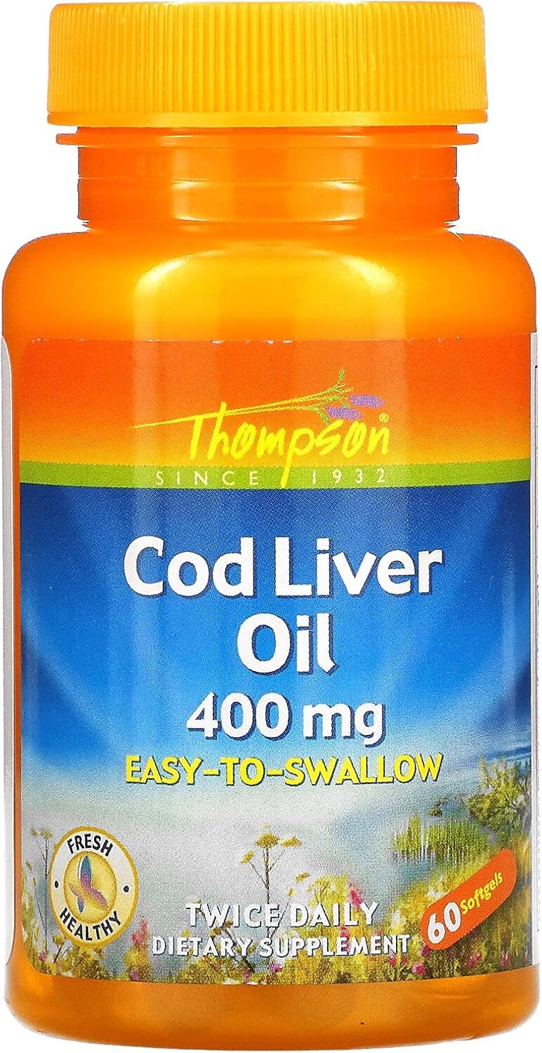Thompson Cod Liver Oil, Softgel (Btl-Plastic) 800mg 60ct | eBay