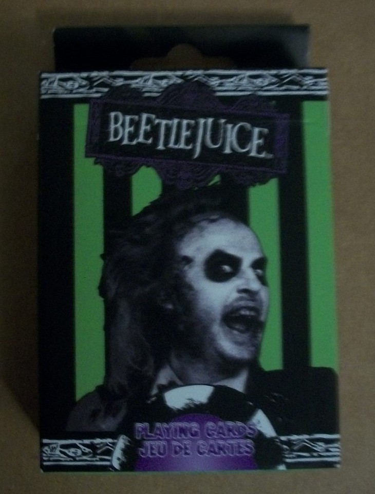 Beetlejuice WB film themed playing cards Aquarius 52+2 jokers unopened ...