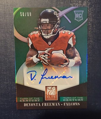 2014 Panini Elite - Devonte Freeman Turn Of The Century Green Auto /99 ...