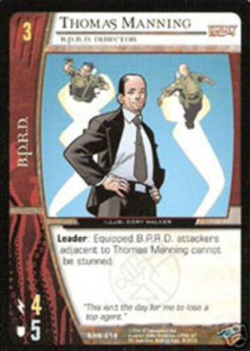 VS System: Thomas Manning, B.P.R.D. Director [Played] Dark Horse Comics ...
