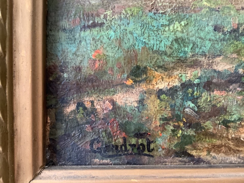 Felix Albert GENDROT Listed Antique American Impressionist Oil 1890 ...