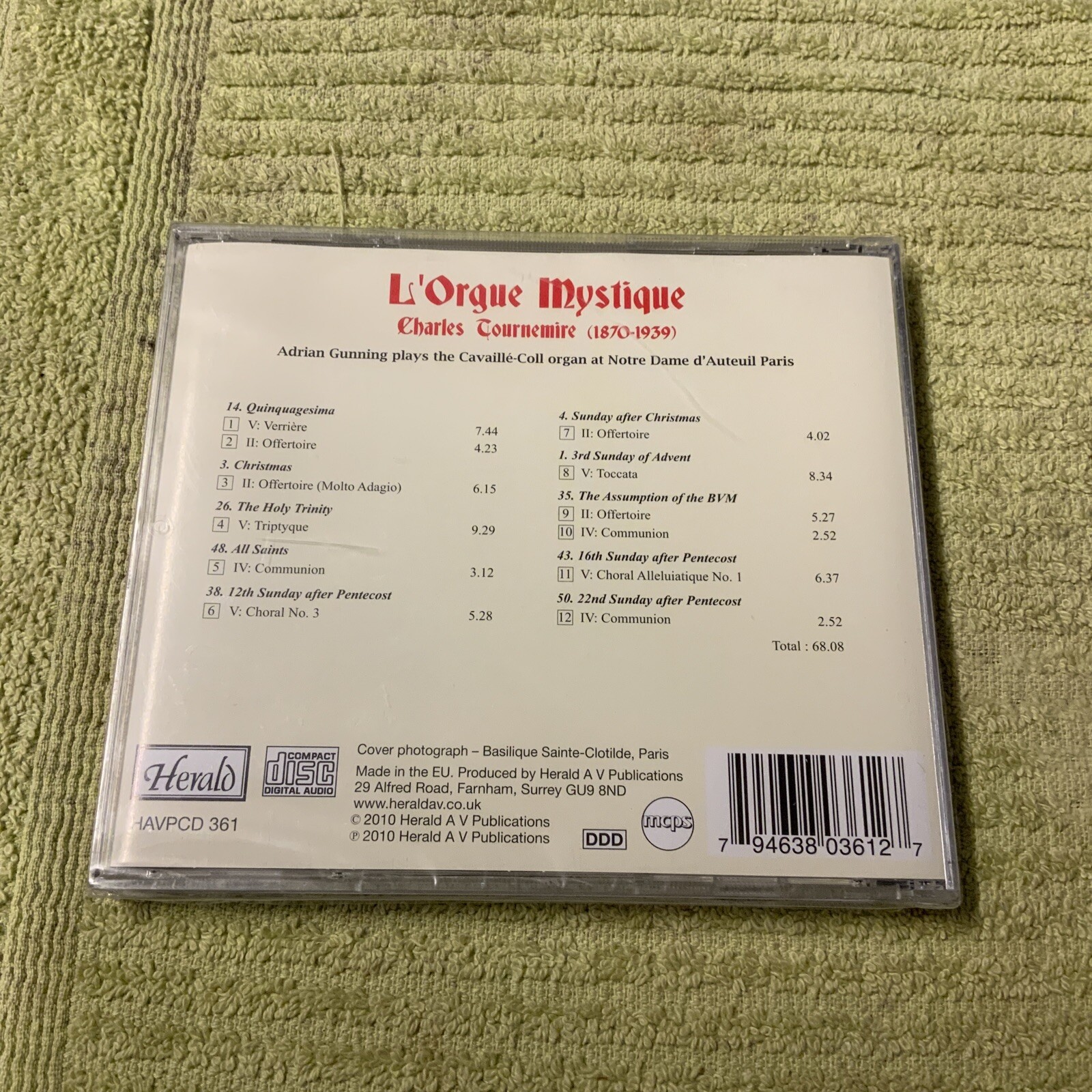 L'Orgue Mystique - Gunning CD NYLN New & Sealed Cd | eBay