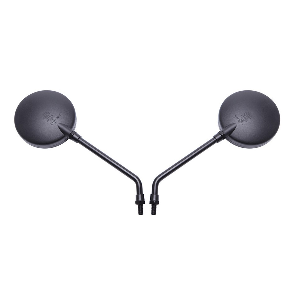 Pair Round Motorcycle Rearview Side Mirrors For Yamaha WR 200 250 450 ...