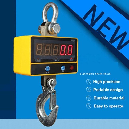 High-precision Electronic Weighing Scales LCD Display Crane Scale 1T ...