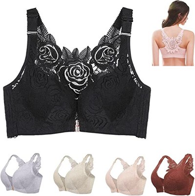 Floral Secrets Comfort Rose Lift Bra, Front Closure Wire-free ...