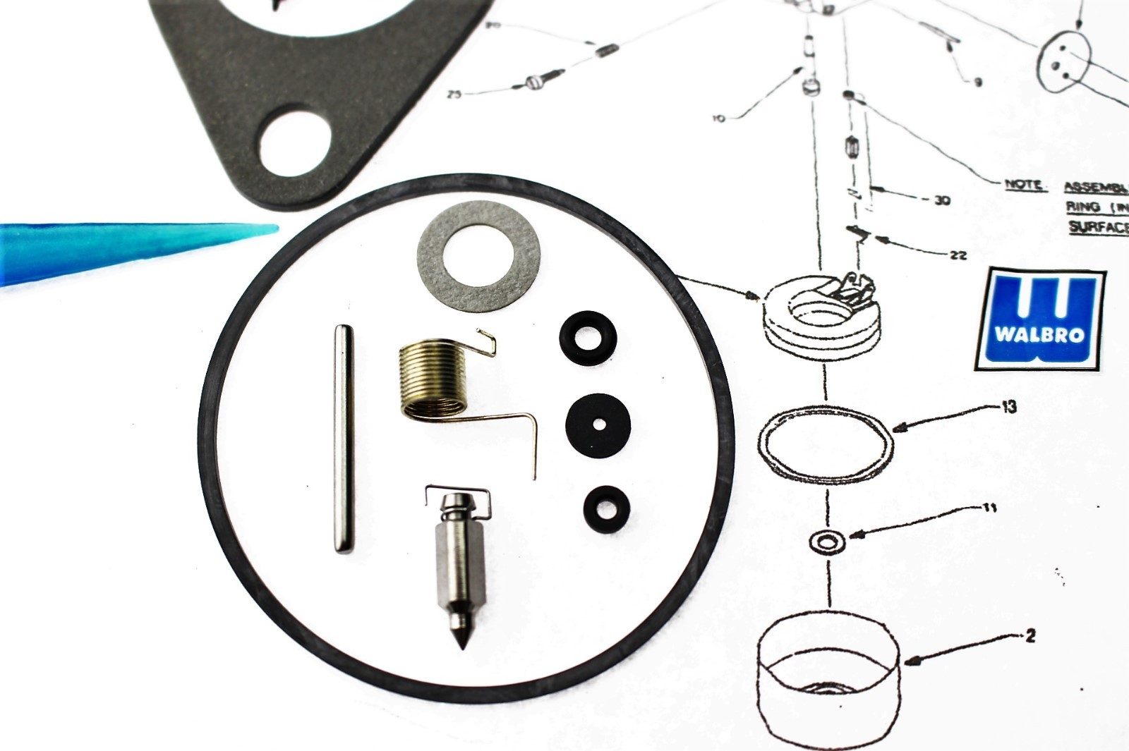 GENUINE WALBRO Carburetor Kit fit Wisconsin S10D S12D S14D replace ...