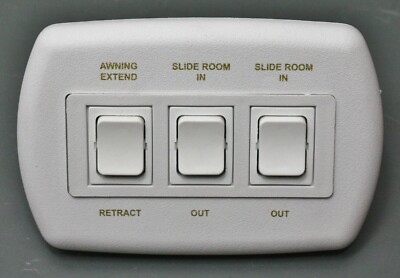 Sigma Switch Awning Extend/Retract, Two Room Slide In/Out, White/Beige ...