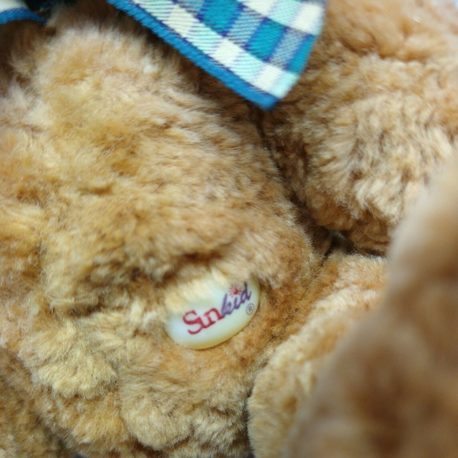 VTG Sunkid 64653 Lorsch Germany Stuffed Teddy Bear Jointed Tan With a ...