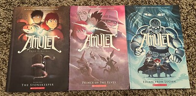 Lot of 5l3 AMULET Series Scholastic Graphix By Kazu Kibuishi #1,5,6. | eBay