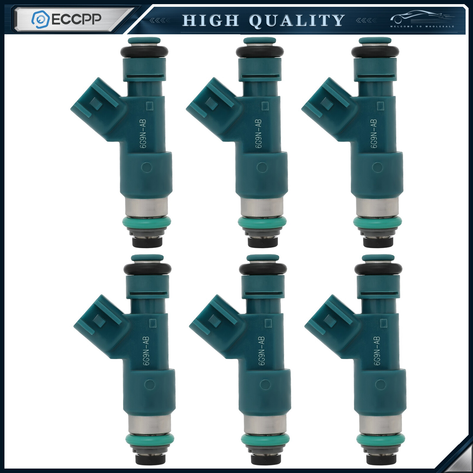 6x For Fuel Injectors Land Rover 3.2L 2008 2009 2011 2012 LR001982 | eBay