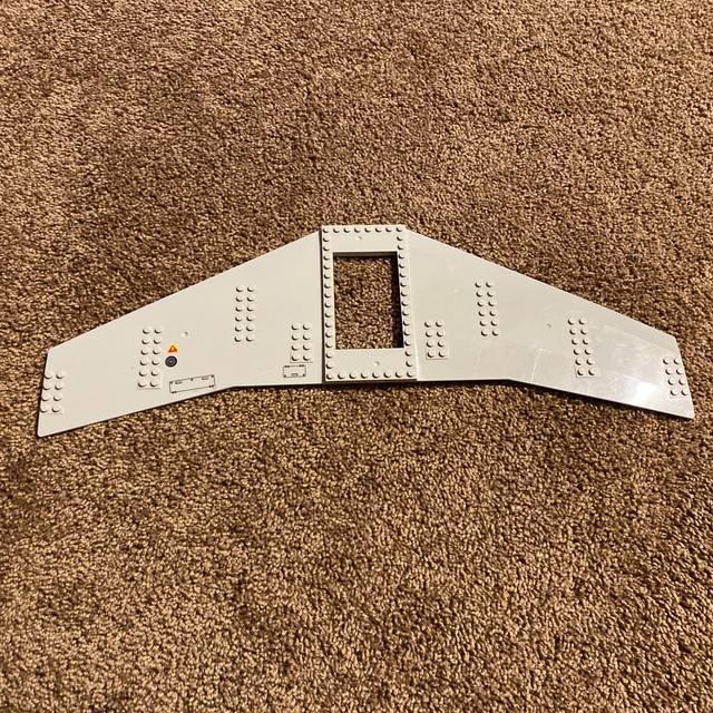 Set of 3 LEGO 54093 Light Gray White Jet Airplane Wing Plate 20x56 for ...