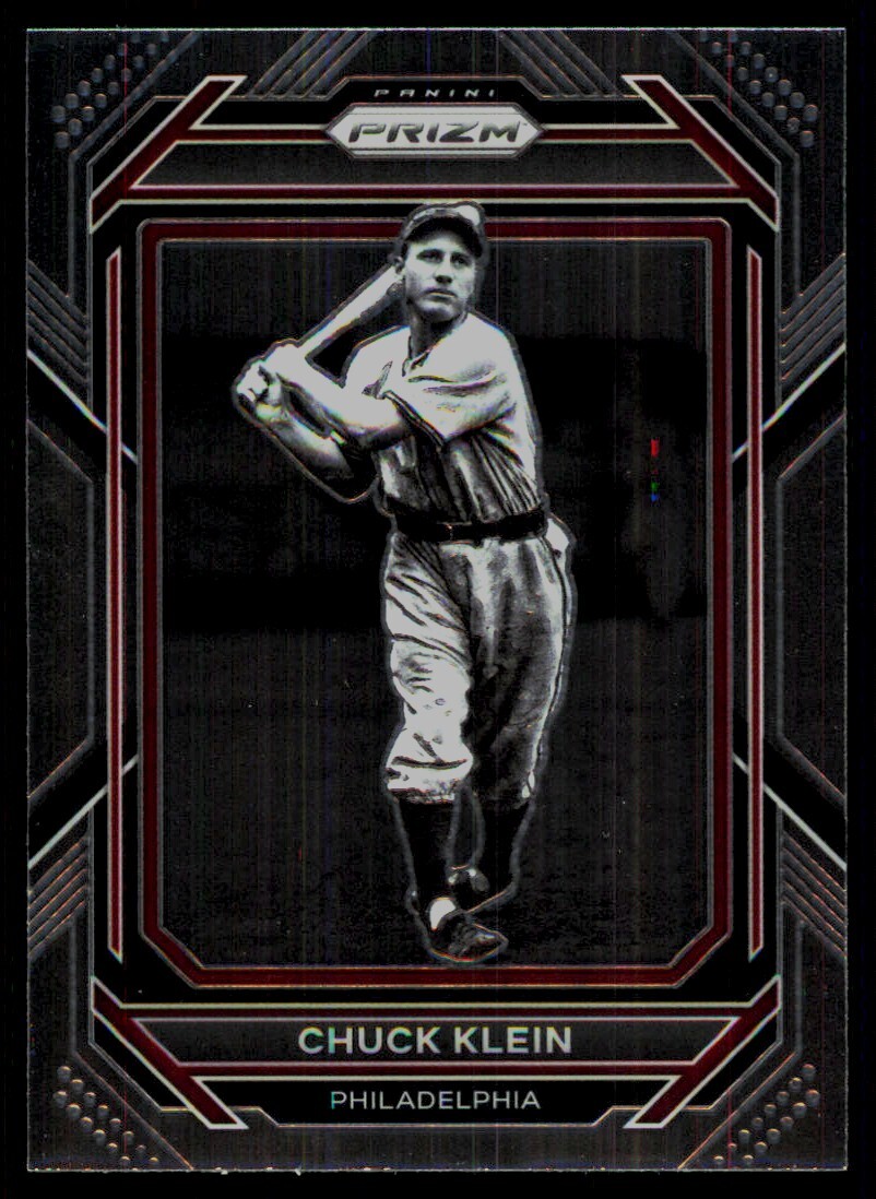2023 Panini Prizm Baseball Card Chuck Klein Philadelphia Phillies #182 ...