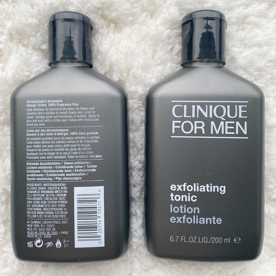 Clinique For Men EXFOLIATING TONIC x2 New 6.7oz 200ml | eBay