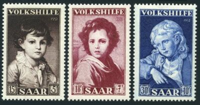 Saar B92-B94, MNH.Mi 338-340. Count Stroganoff. By Murillo, George ...