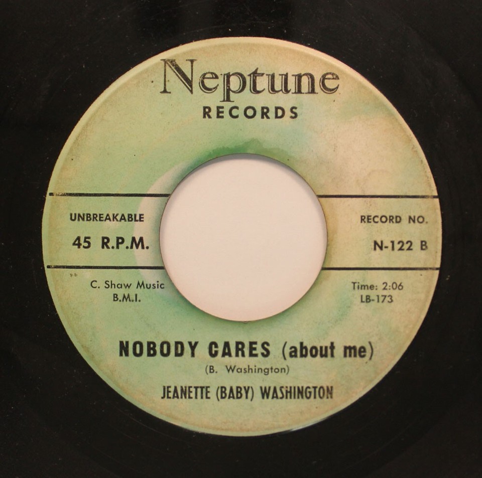 Jeanette (Baby) Washington - Soul / Funk 45 - Money'S Funny / Nobody ...