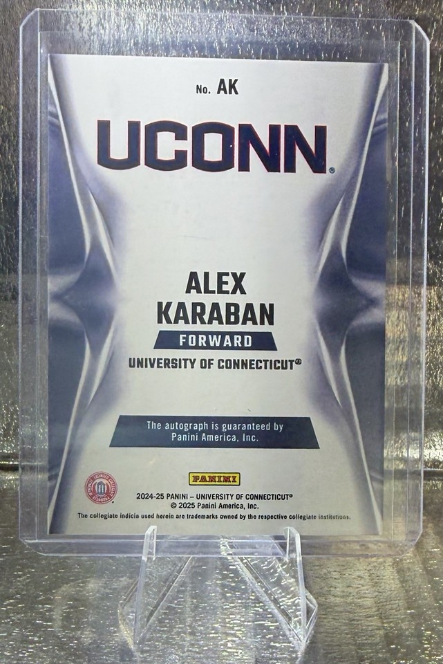 2024-25 Panini UCONN NIL Private Signings Alex Karaban /99 | eBay