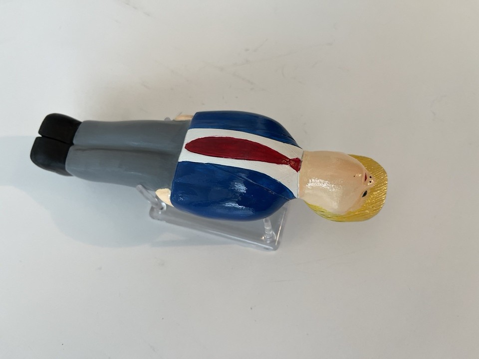 DONALD J. TRUMP Ice Fish Spearing Decoy Folk Art Carved by Richard ...