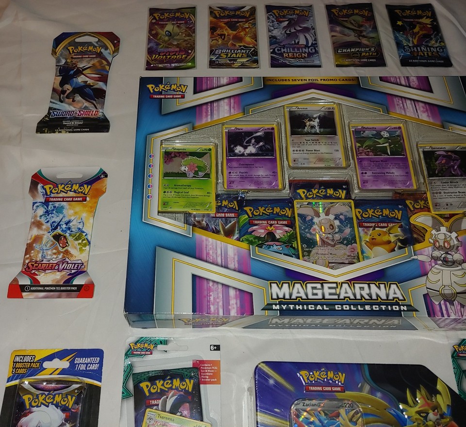 🔥Pokemon Magearna Mythical Collection Box Lot - Zacian EX Collector's ...