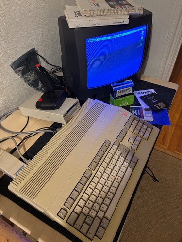 Commodore Amiga 500 vintage retro computer external drive games ...