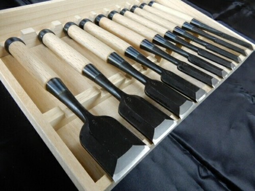 Masashige Limited Old Mark Oire Nomi Japanese Bench Chisels White Steel ...