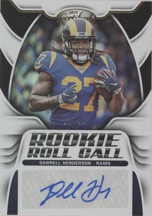 2019 Panini Certified - Rookie Roll Call Signatures Darrell Henderson # ...