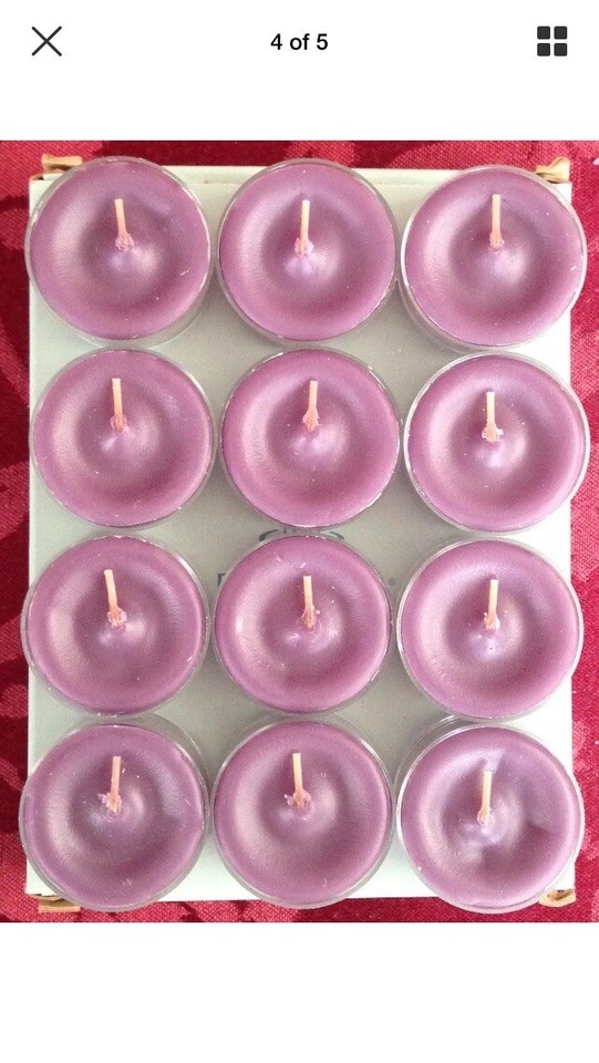 PartyLite BLACK RASPBERRY Tealight & Votive Candles New LOT 18 Juicy ...