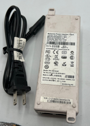 Motorola Power Over Ethernet Injector AP-PSBIAS-2P2-AFR | eBay