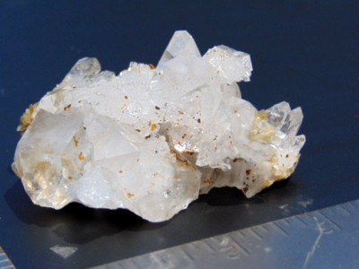 3 X 2 1/2" Crystal Quartz Cluster w/Encrusting Coxcomb Siderite - M.G ...