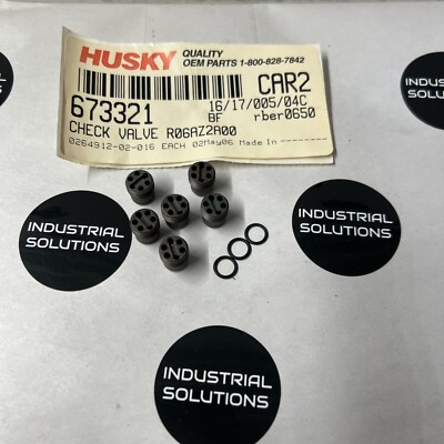 Husky Injection Molding Machine HPN 673321 Check Valves R06AZ2A00 Lot ...