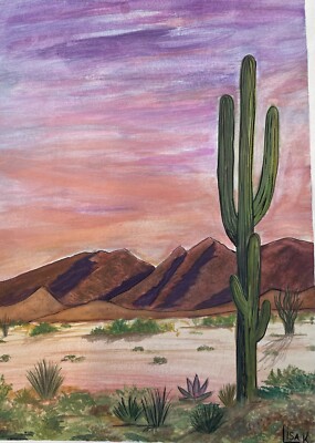 Yuma Foothills Painting | eBay