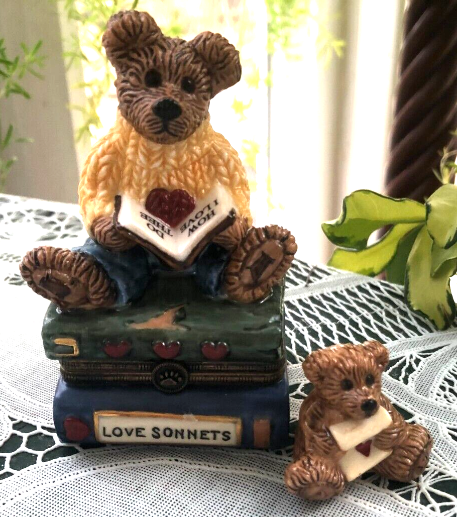 BOYDS LE BEARMOGE HINGED KEEPSAKE BOX COLLECTION - WILSON W/ LOVE ...