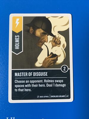Unmatched Sherlock Holmes MASTER OF DISGUISE(Alt) Art. OFFICIAL PROMO ...