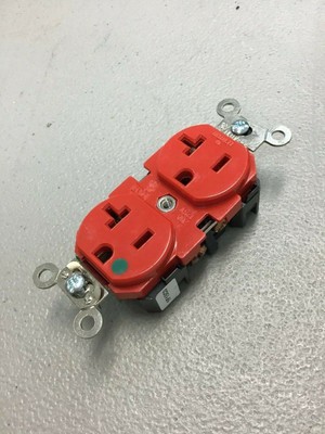 LEVITON, Red Electrical Outlet, Hospital Grade | eBay