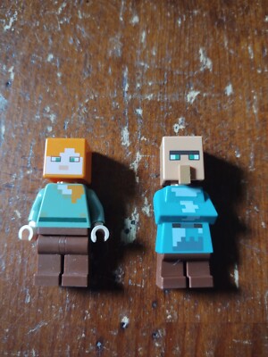 LEGO MINECRAFT MINIFIGURE LOT ALEX AND VILLAGER | eBay