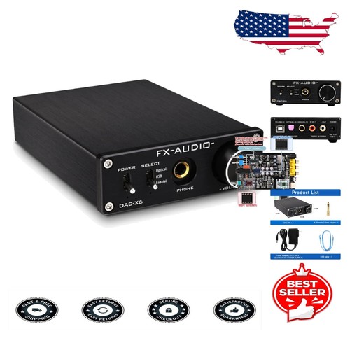 FX-Audio DAC-X6 HiFi Digital Audio Decoder & Headphone Amplifier ...