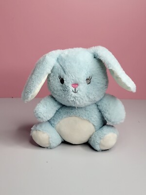 Kelly Toy Kellybaby Collection Blue Bunny Plush Rattle Stuffed Animal 8 ...