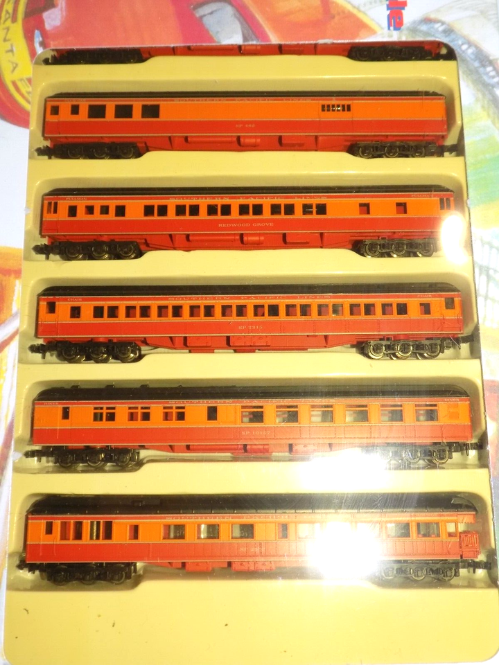 Con-Cor N Scale Southern Pacific Heavyweight Passenger 6 Car Set 003 ...