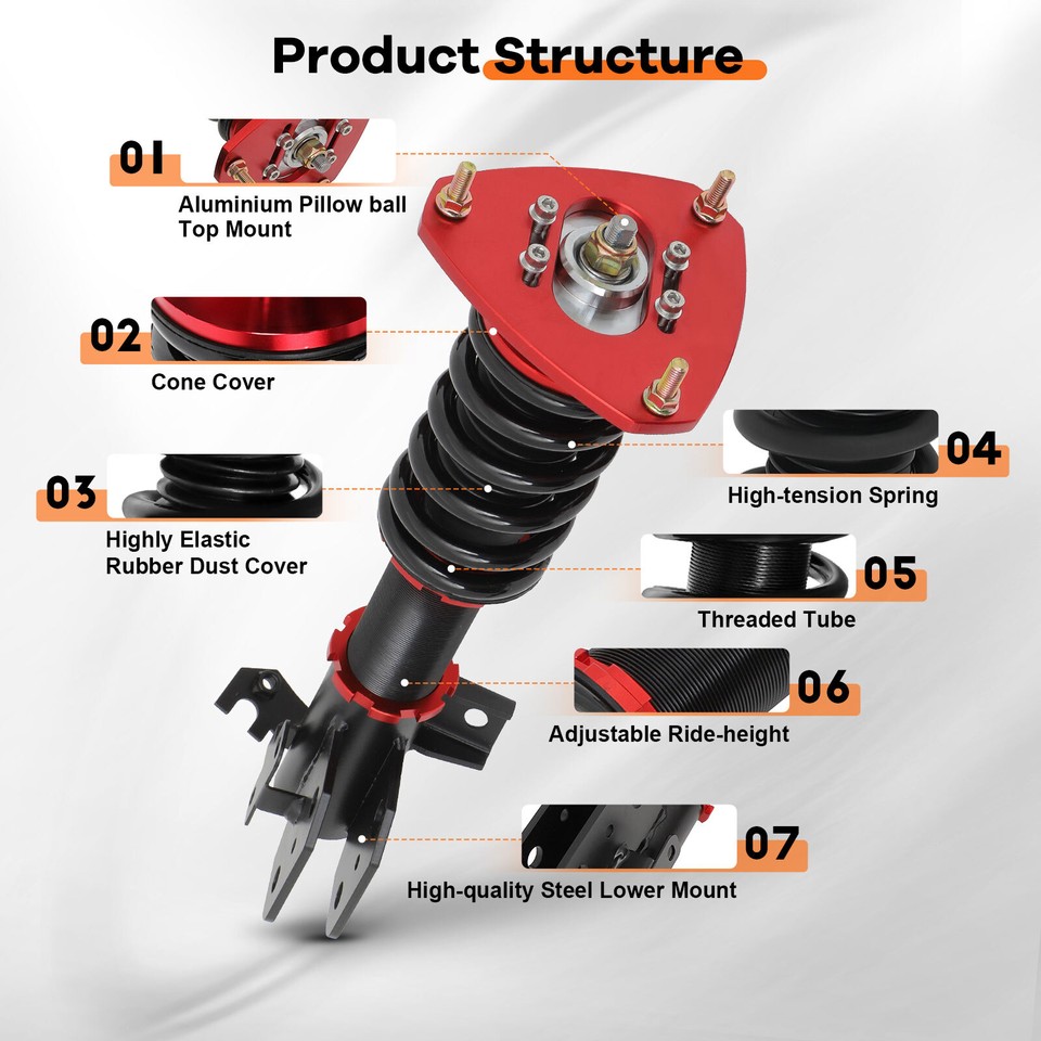 4PCS Coilovers Shocks Kits For Toyota 86/GT86/FT86 12+ ZN6 Struts Adj ...