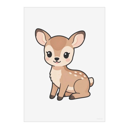 'Chibi Baby Deer' Wall Art Poster Prints (PP060878) | eBay UK