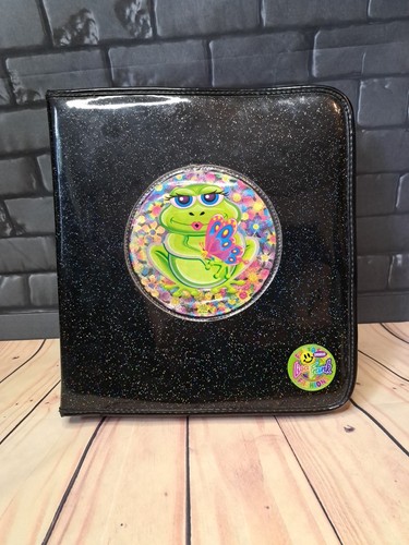 Rare Vintage 1990s Lisa Frank Frog Butterfly Trapper Keeper Binder Zip ...