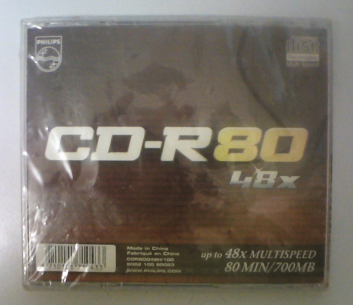 Philips CD-R80 Recordable Up to 48x Multispeed 80 Minutes 700MB Brand ...