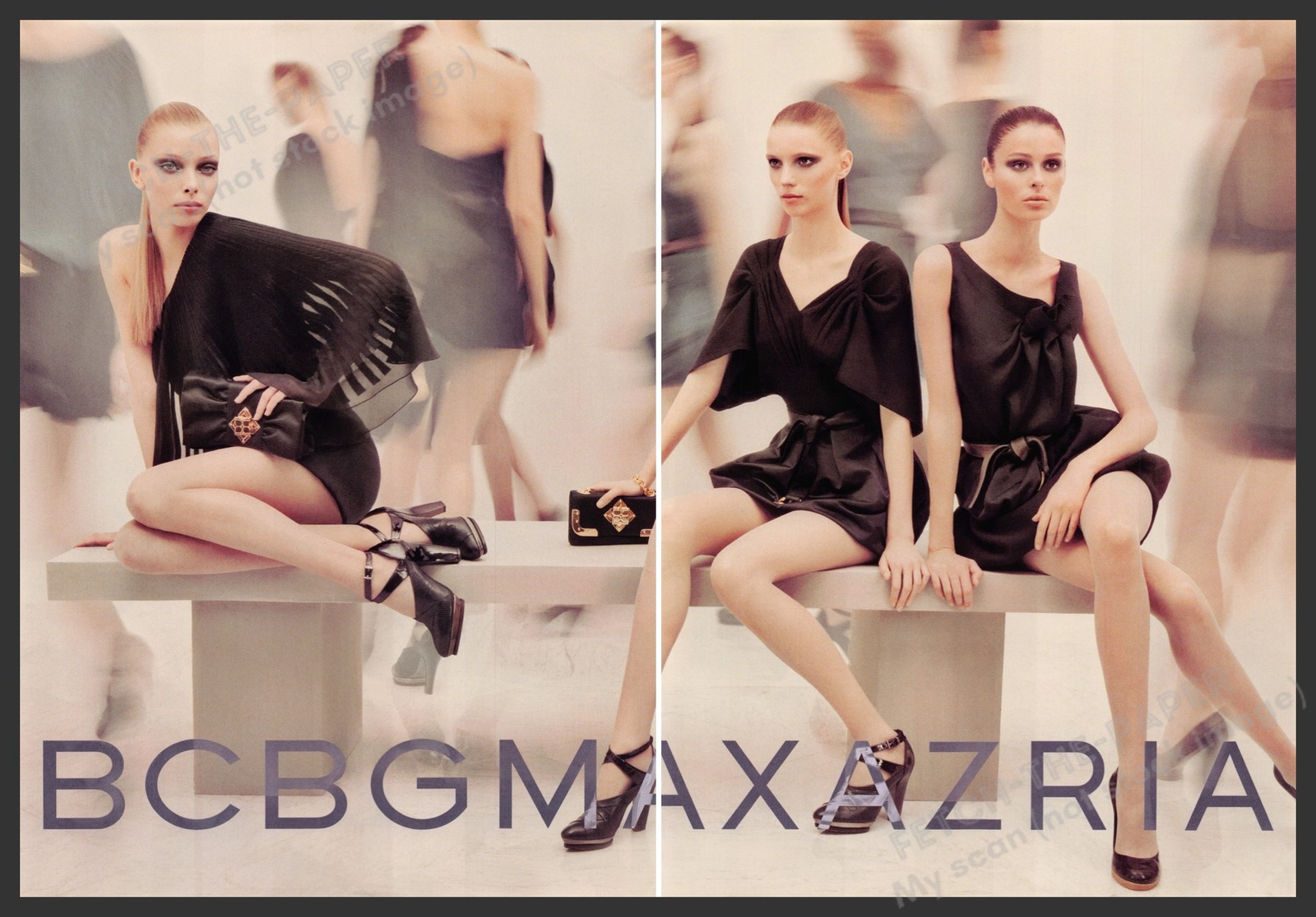 BCBG Max Azria Clothing 2000s Print Advertisement Ad (2 pages) 2008 ...