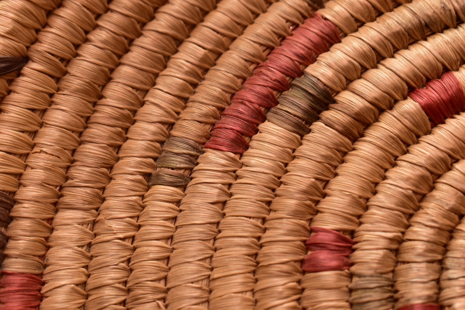 Native American Inuit Indian Basket Alaskan Eskimo Yupik coiled Flat ...