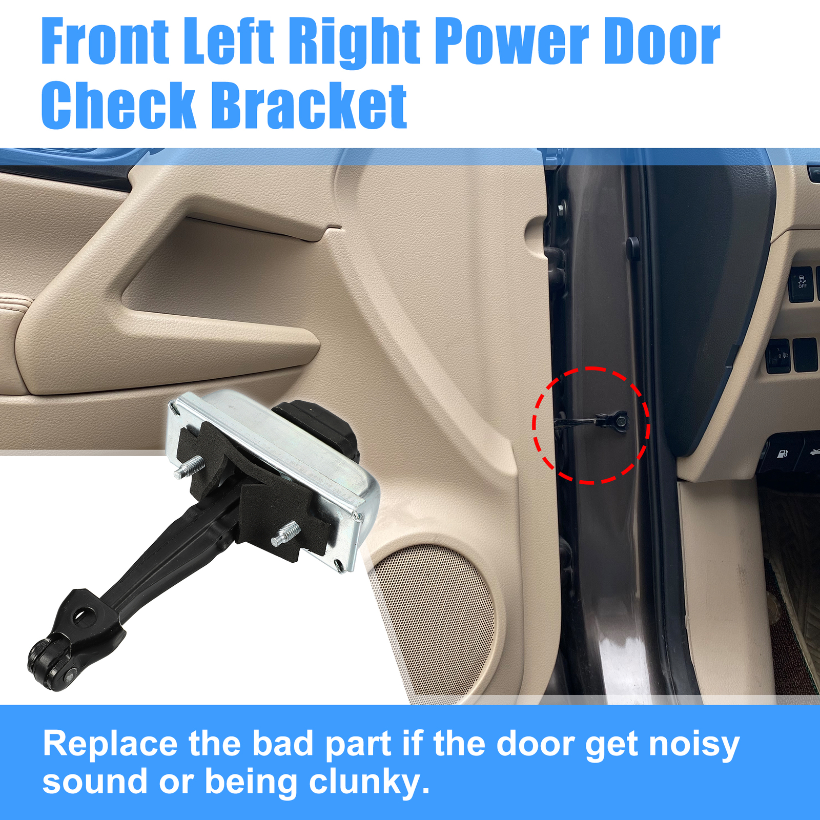 Pack of 1 Front Door Check Strap Stop Limiter for Chevy Silverado for ...