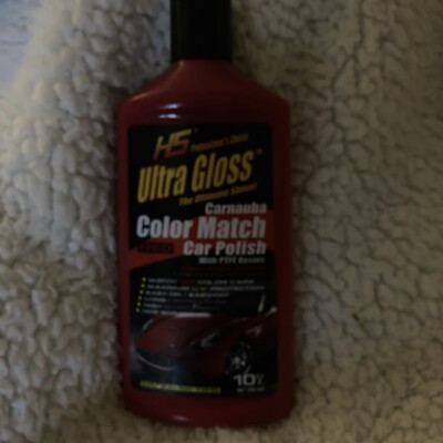 HS ULTRA GLOSS CARNAUBA CAR POLISH COLOR RED PROTECTION BOAT RV'S WAX ...