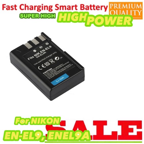 Battery for Nikon EN-EL9a, Battery For MH-23 Charger D40 D40x D60 D3000 ...