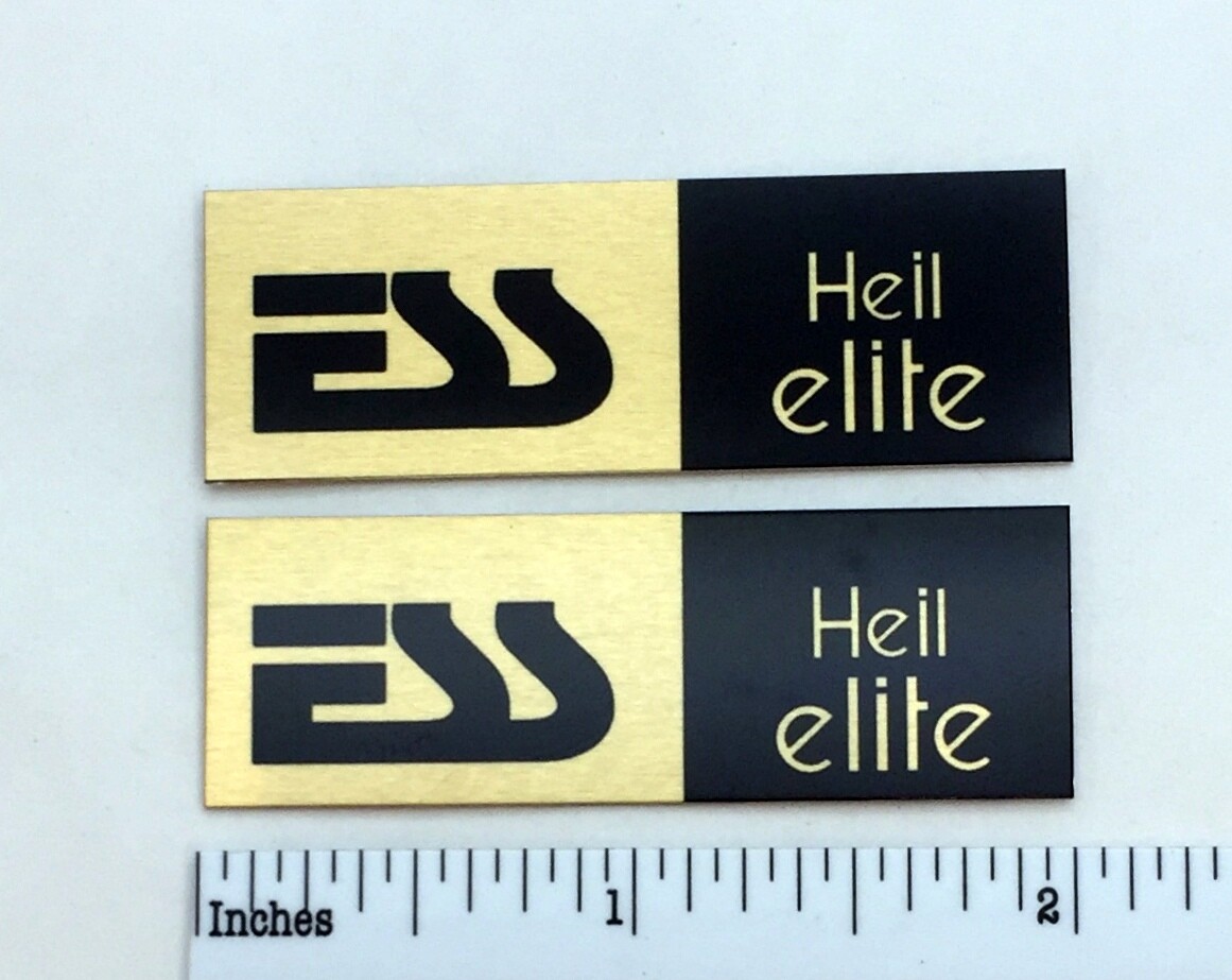ESS Heil Elite Speaker Badge Logo Emblems Pair Free Shipping | eBay