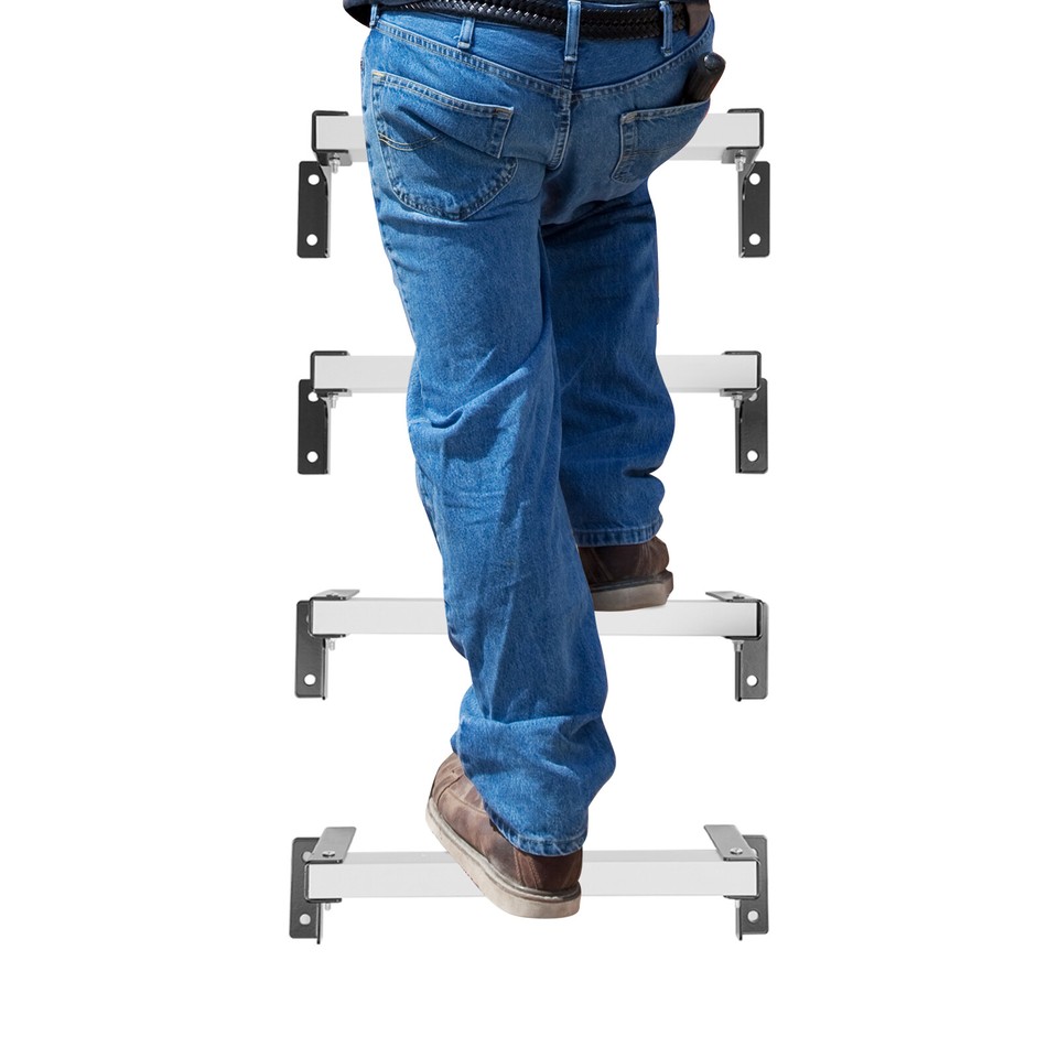 Wall Mounted Ladder,Window Well Egress Ladder, Adjustable Ladder for ...